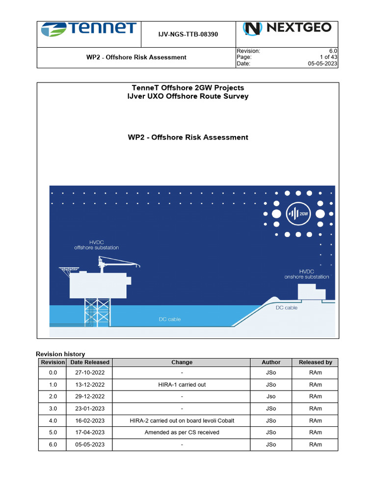 IJV-NGS-TTB-08390 - WP2 - Offshore Risk Assessment - P | PDF | Risk ...