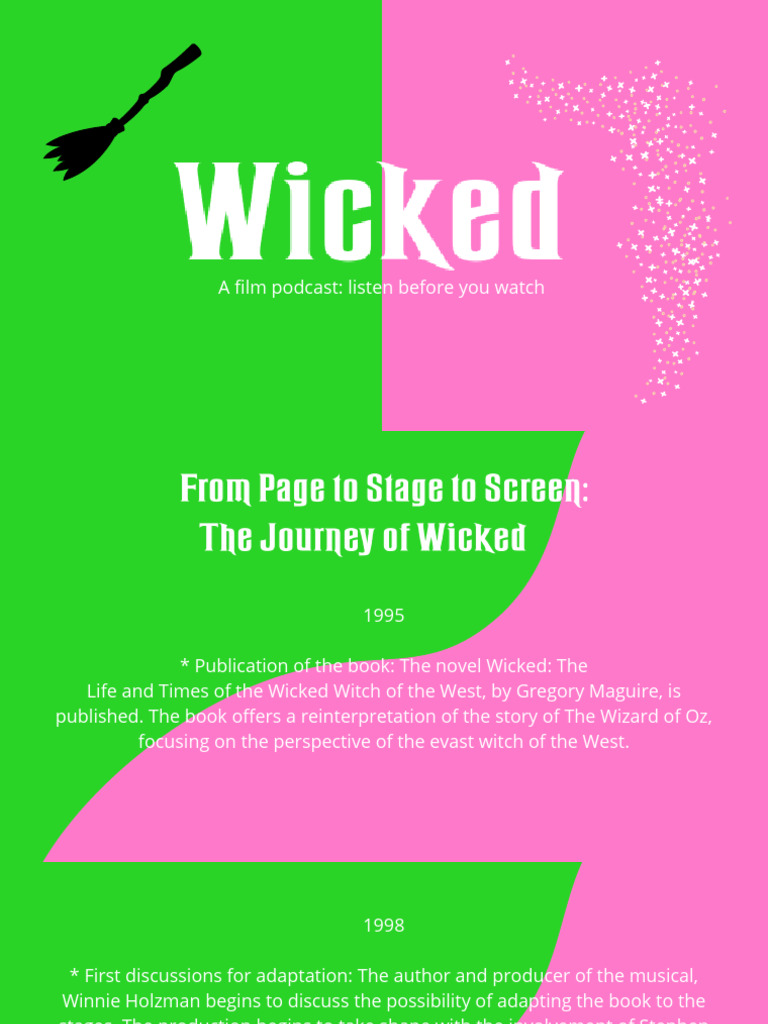 WICKED.pdf | PDF | Land Of Oz | Wizard Of Oz (Character)