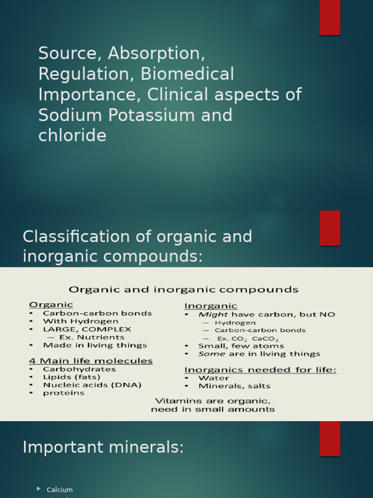Source, Absorption, Regulation, Biomedical Importance, Clinical Aspects ...