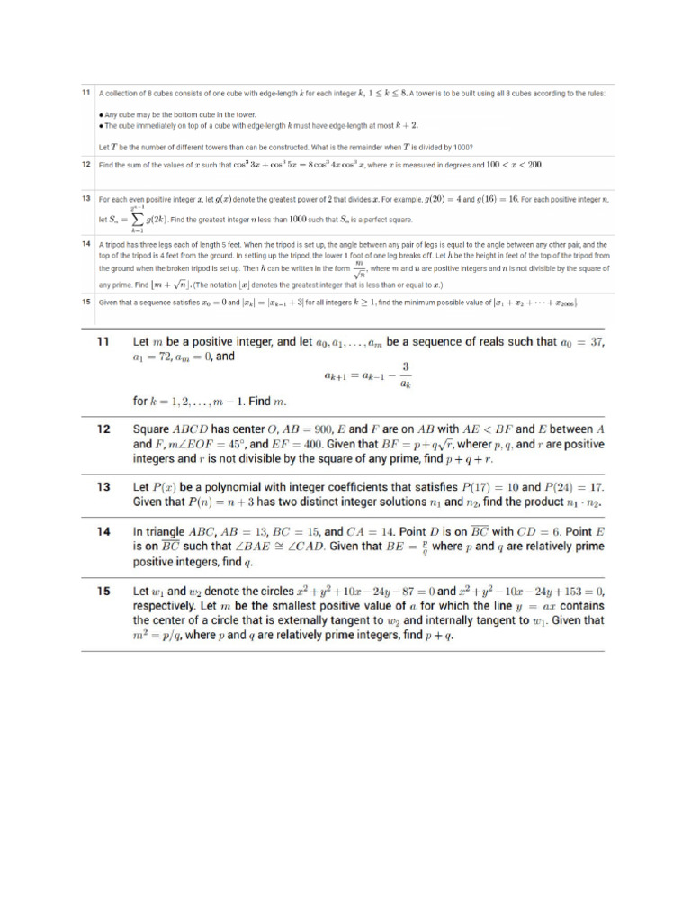 Problems | PDF