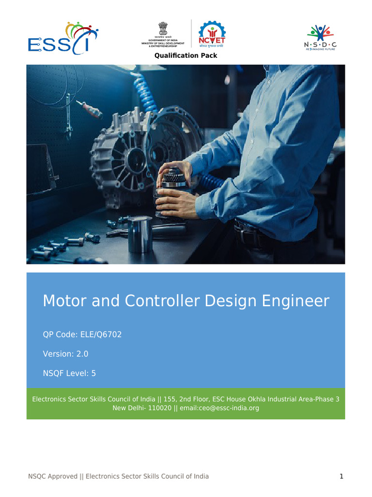 Motor & Controller Design Engineer - ELE - Q6702 - v2.0 | PDF ...