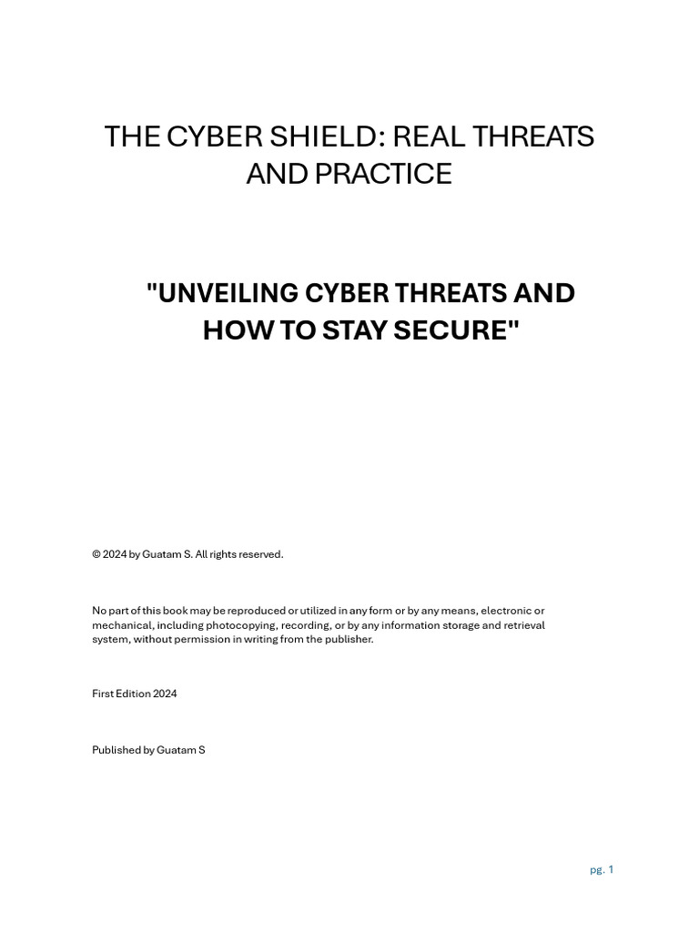 Cybersecurity Threats and Solutions Guide | PDF | Security | Computer Security
