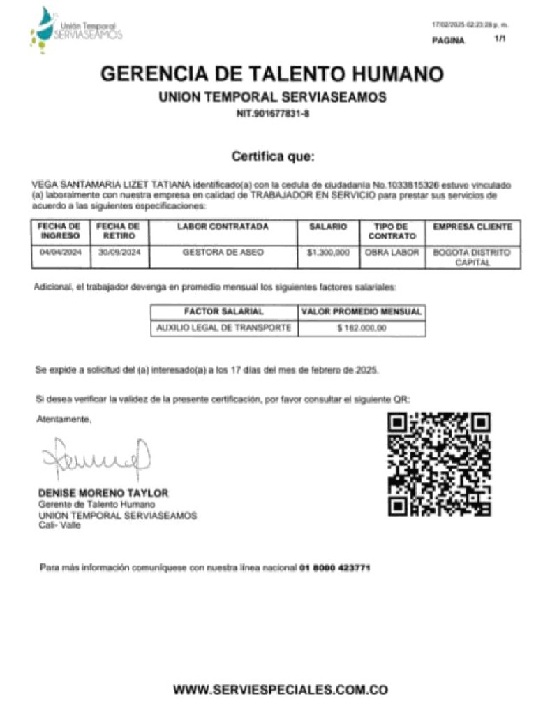 Certificación | PDF