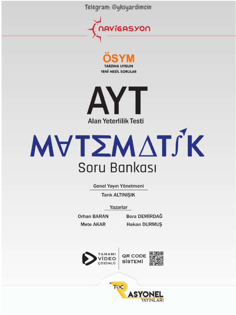 Rasyonel Yayınları - AYT Matematik - Soru Bankası-Compressed | PDF