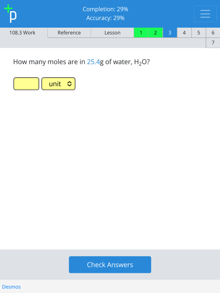 Positive Physics - Unit 108 Moles, Moles To Grams Conversions | PDF