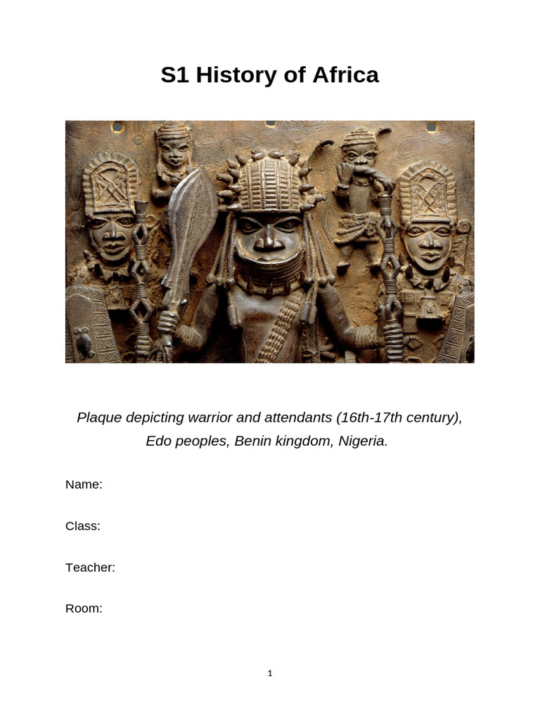 S1 African History Course Booklet | PDF | Atlantic Slave Trade ...