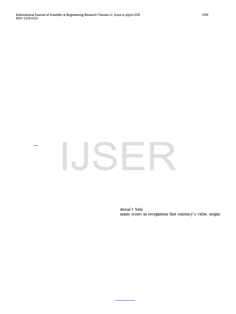 Currency Recognition System Using Image Processing | PDF | Exchange Rate | Computing