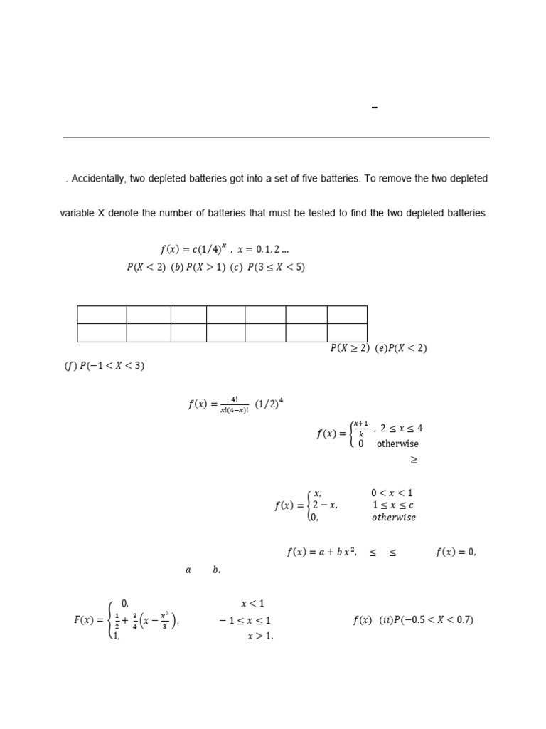 MA2004E-Tutorial Sheet-1 Monsoon 2024 | PDF | Probability Density Function | Probability ...