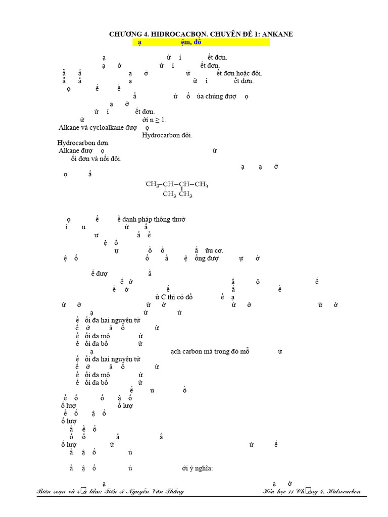 Chương 4. Hidrocacbon | PDF