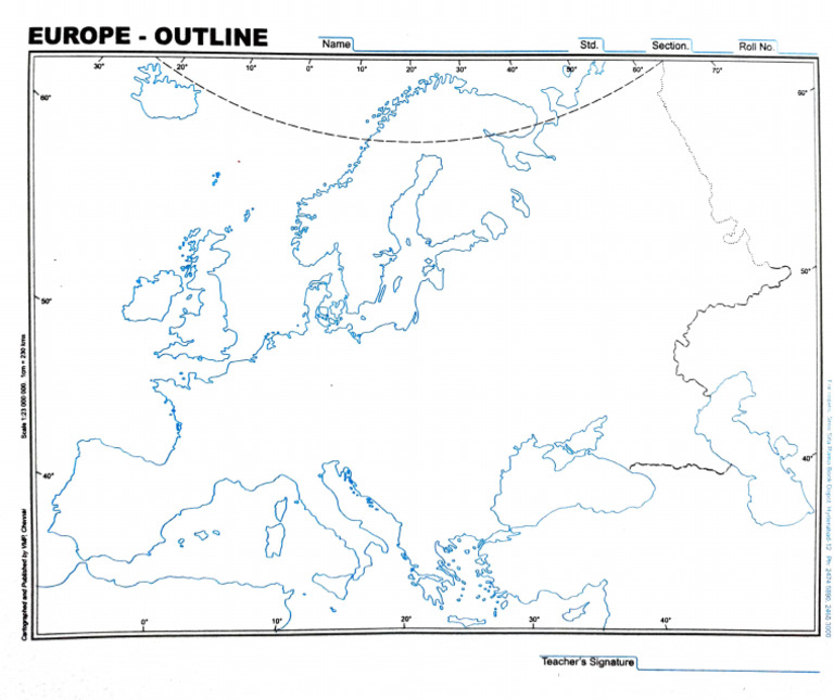 Unmarked Europe Map | PDF