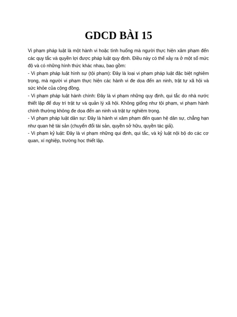 GDCD-BÀI-15 | PDF