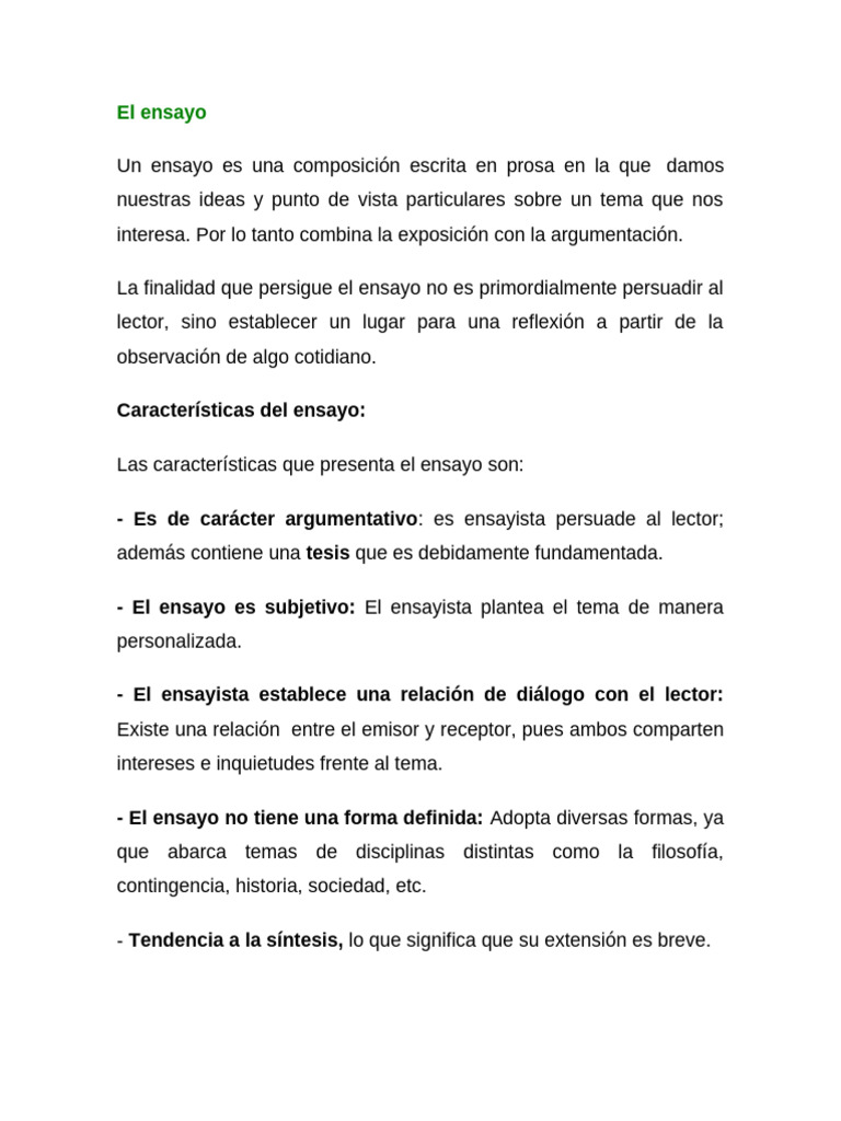 Guía completa para escribir un ensayo | PDF | Ensayos | Hablar en público
