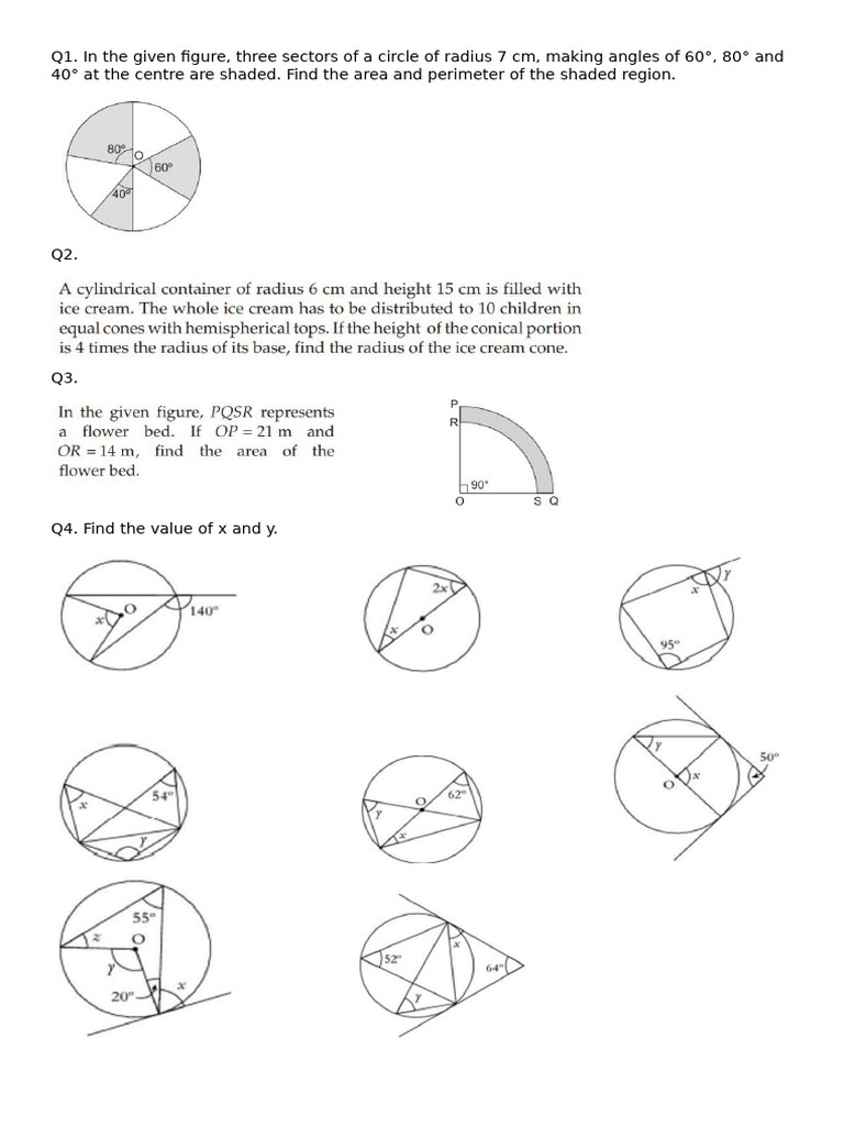 Revision Worksheet | PDF