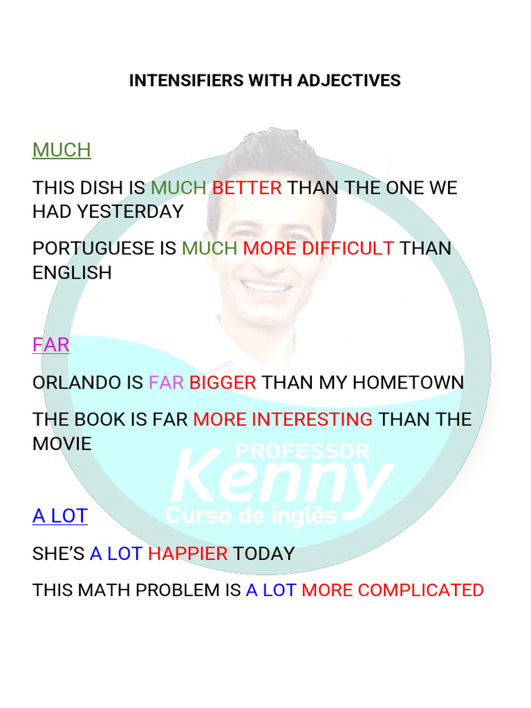 107 - Intensifiers With Adjectives | PDF