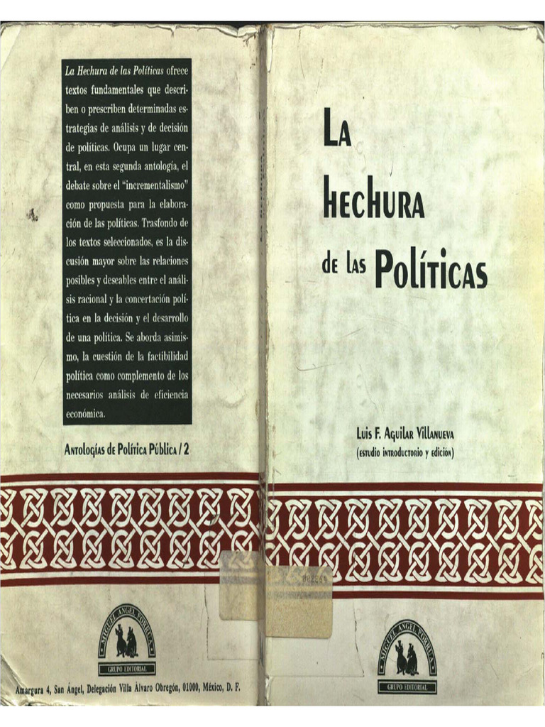 Semana 2. Aguilar Hechura de Las PP Estudio Introductorio | PDF