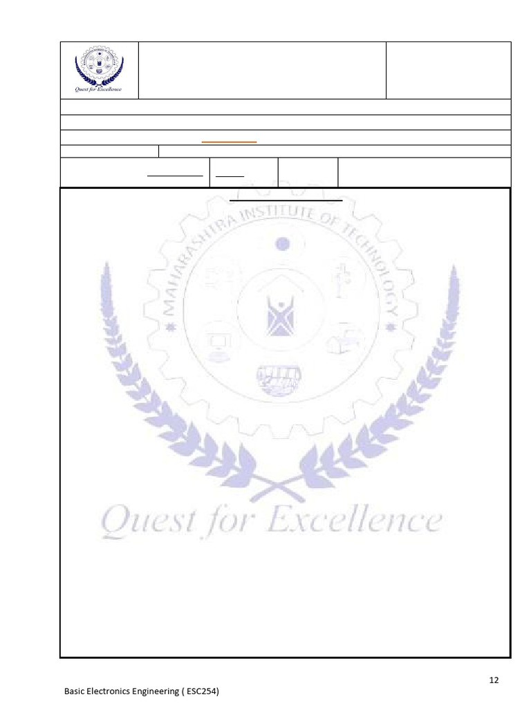 EXPT-2 Lab Manual Basic Electronics Engineering Student copy | PDF | Rectifier | Diode