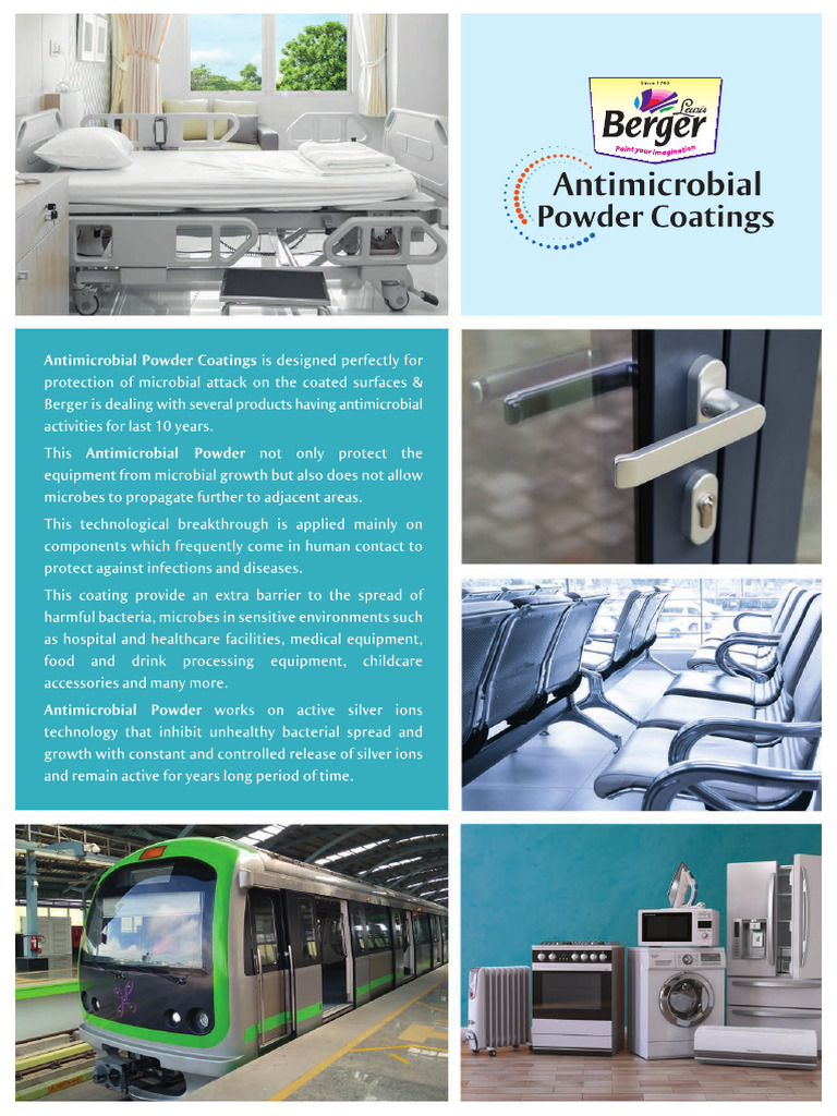 Berger Antimicrobialp Powder Coatings Brochure | PDF