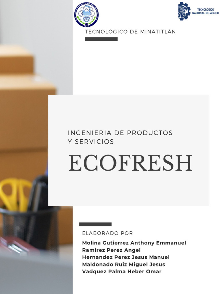 Ecofresh Proyecto Equipo | PDF | Sustentabilidad | Pelo