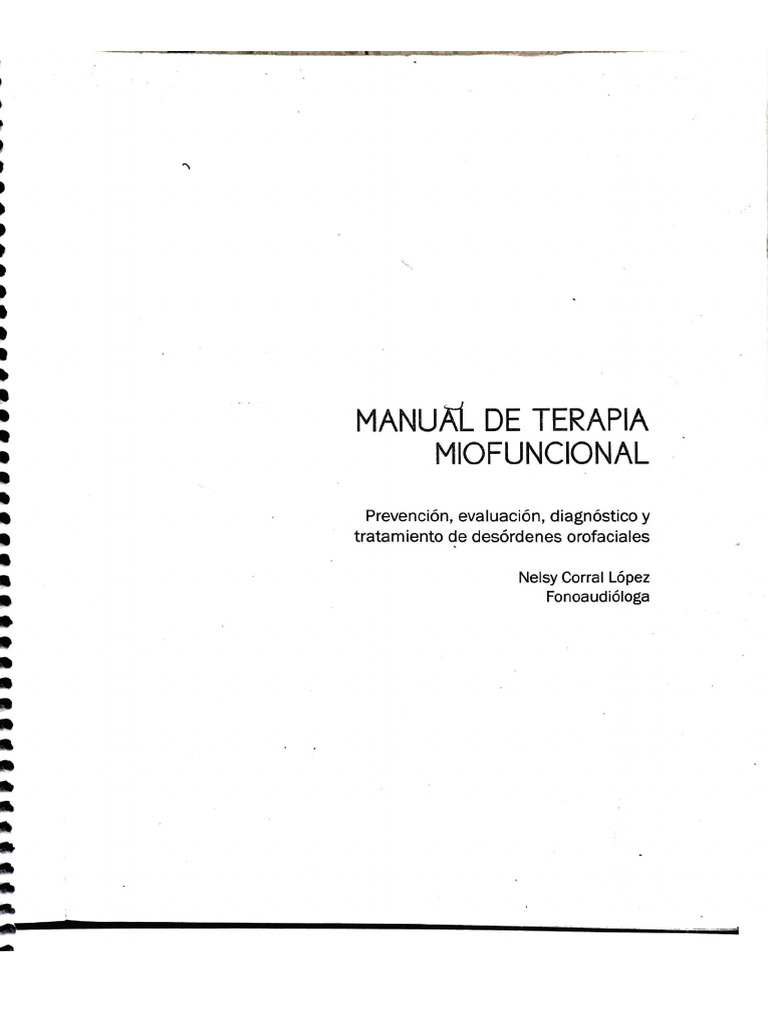 Terapia Miofuncional por Nelsy Corral | PDF