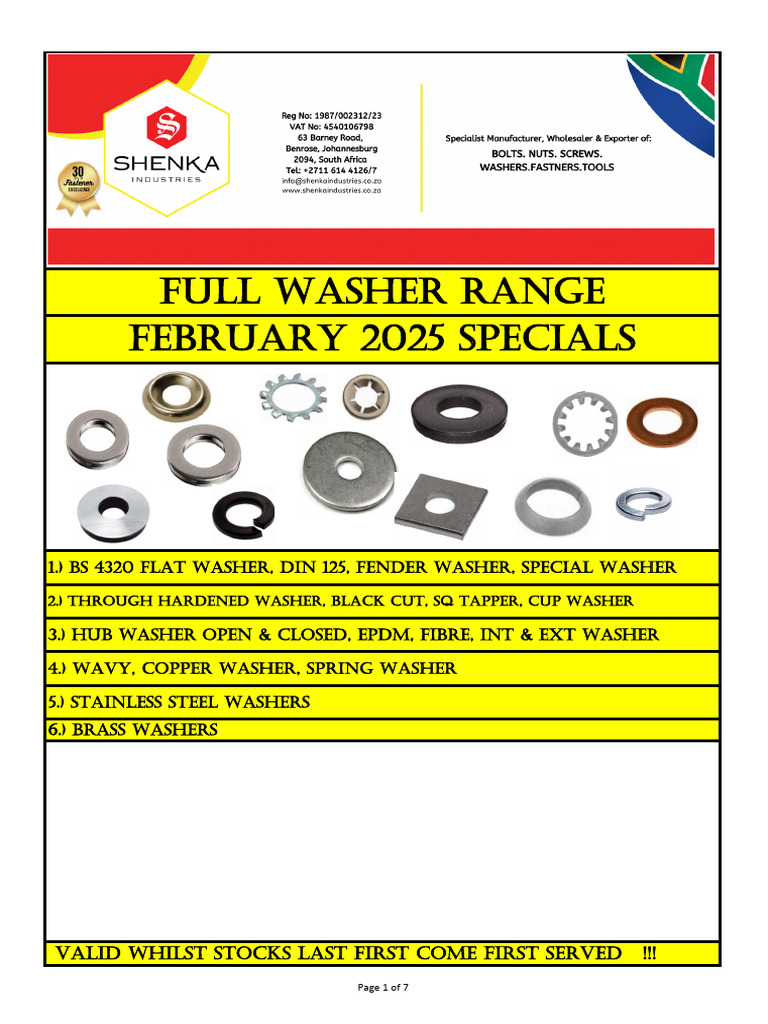 Full Washer Range February 2025 Specials | PDF | Tank Warfare | World ...