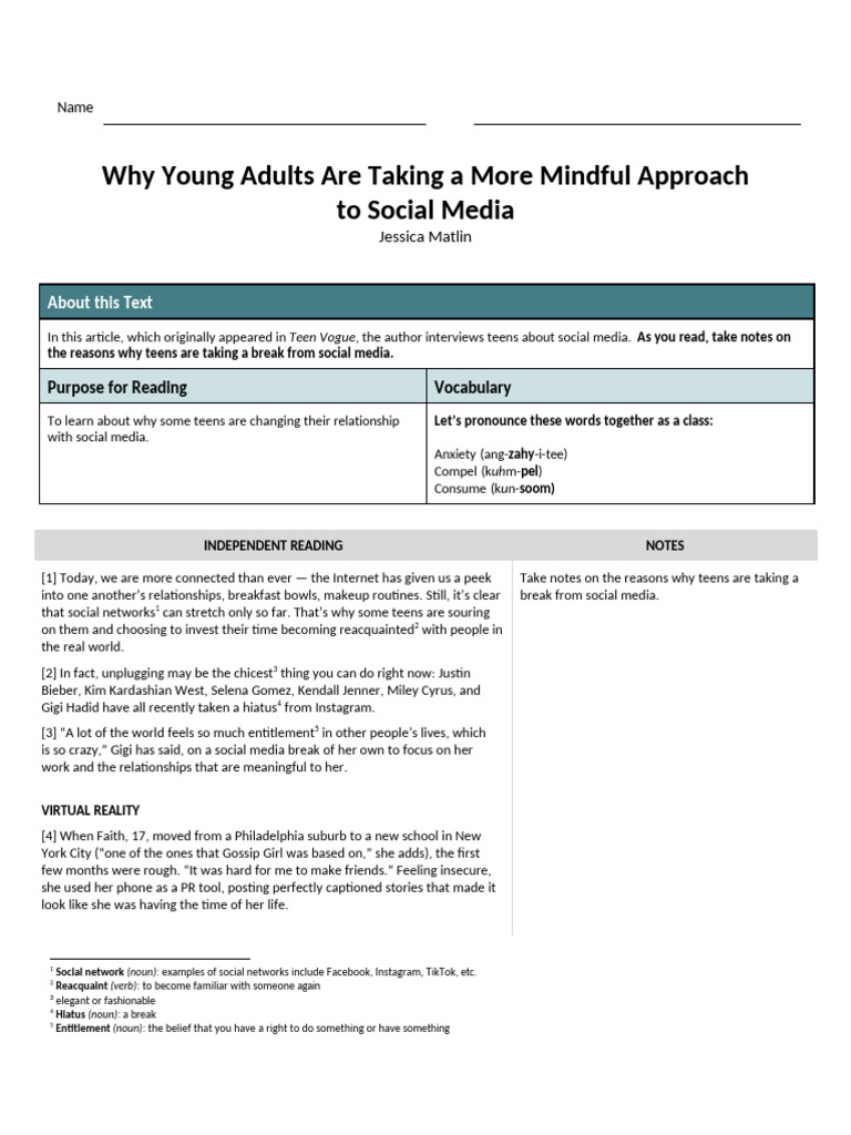 Why Young Adults Are Taking A More Mindful Approach To Social Media ...