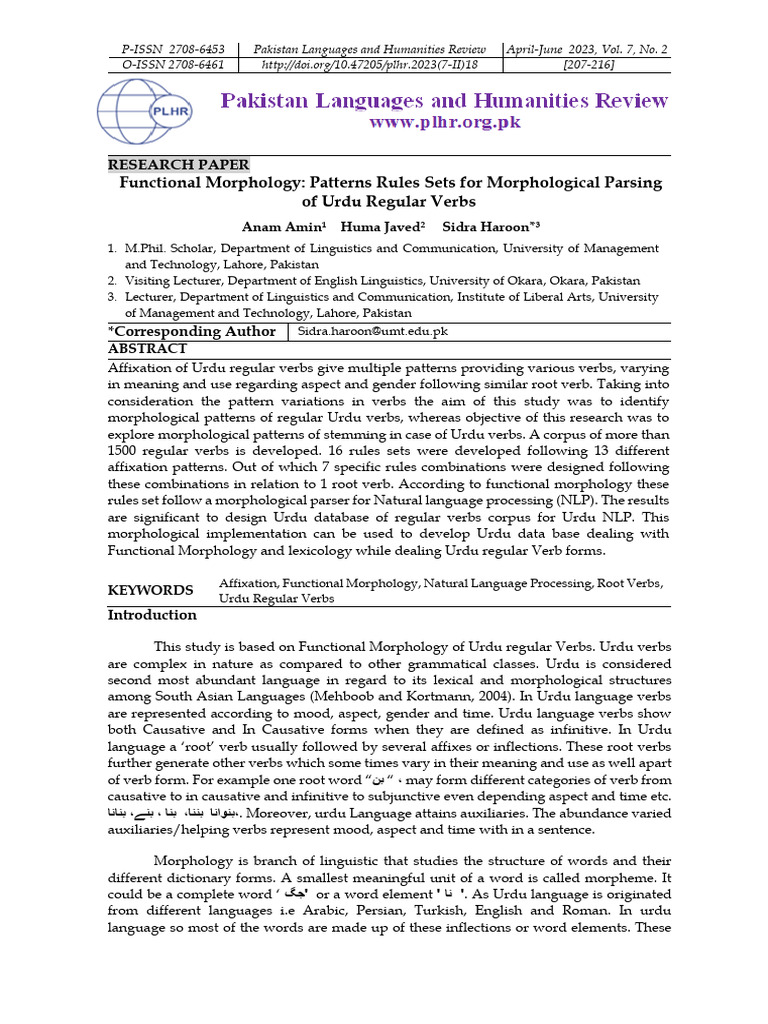18.+Functional+Morphology+Patterns+Rules+Sets+for+Morphological+Parsing ... 18.+Functional+Morphology+Patterns+Rules+Sets+for+Morphological+Parsing ...