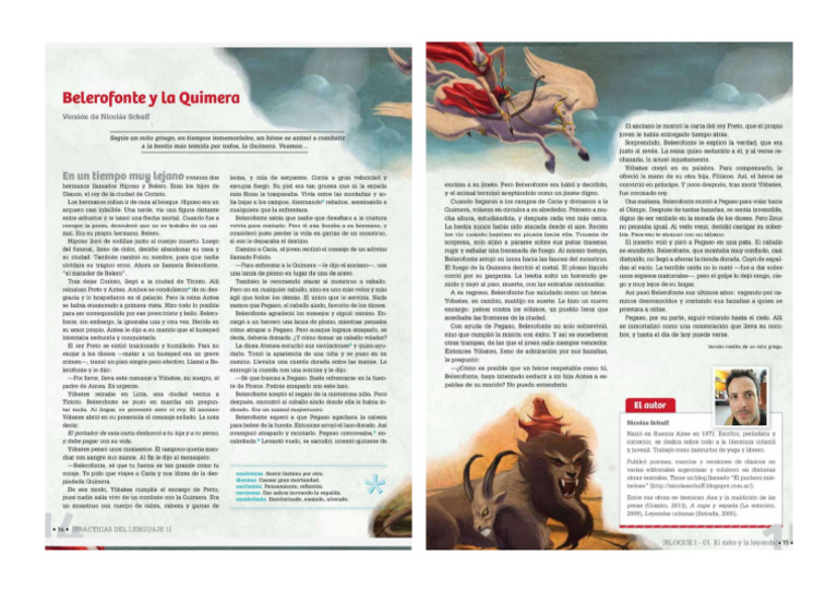 Belerofonte y La Quimera (Horiz) | PDF