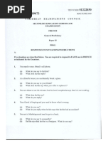 2025 CSEC French Paper 03 | PDF