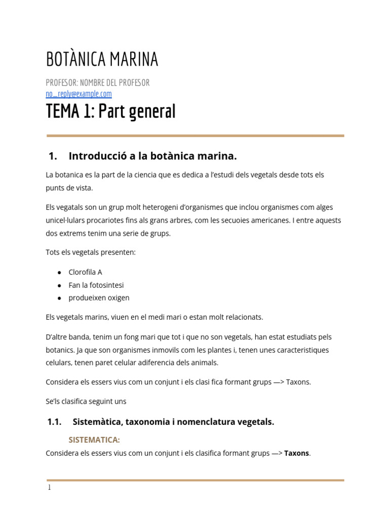 BOTANICA MARINA PARTE GENERAL | PDF