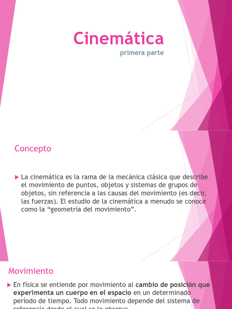 Clase 4 Cinematica | PDF | Velocidad | Cinemática