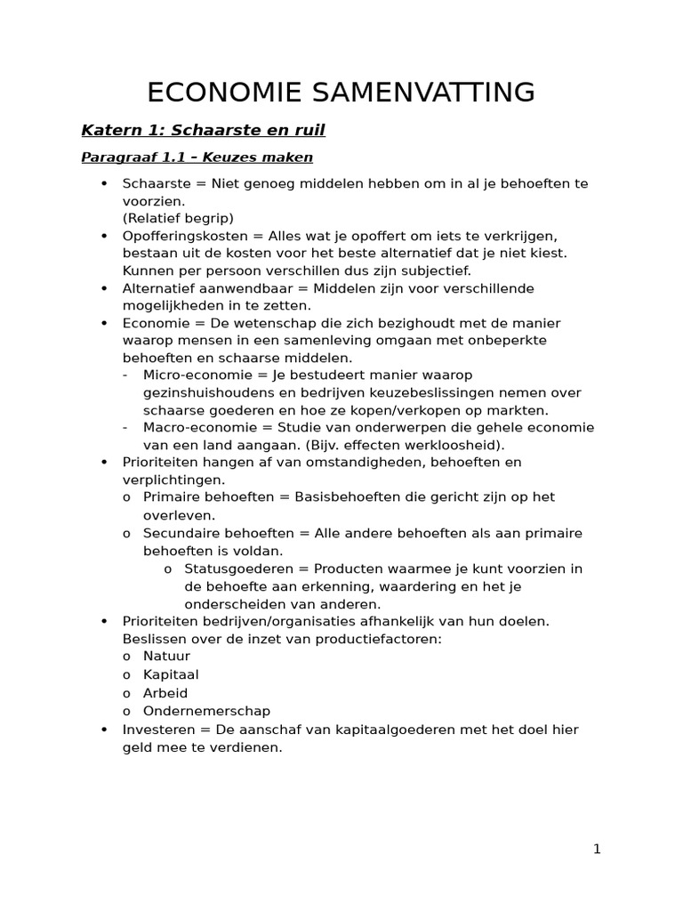 Eco Samenvatting | PDF