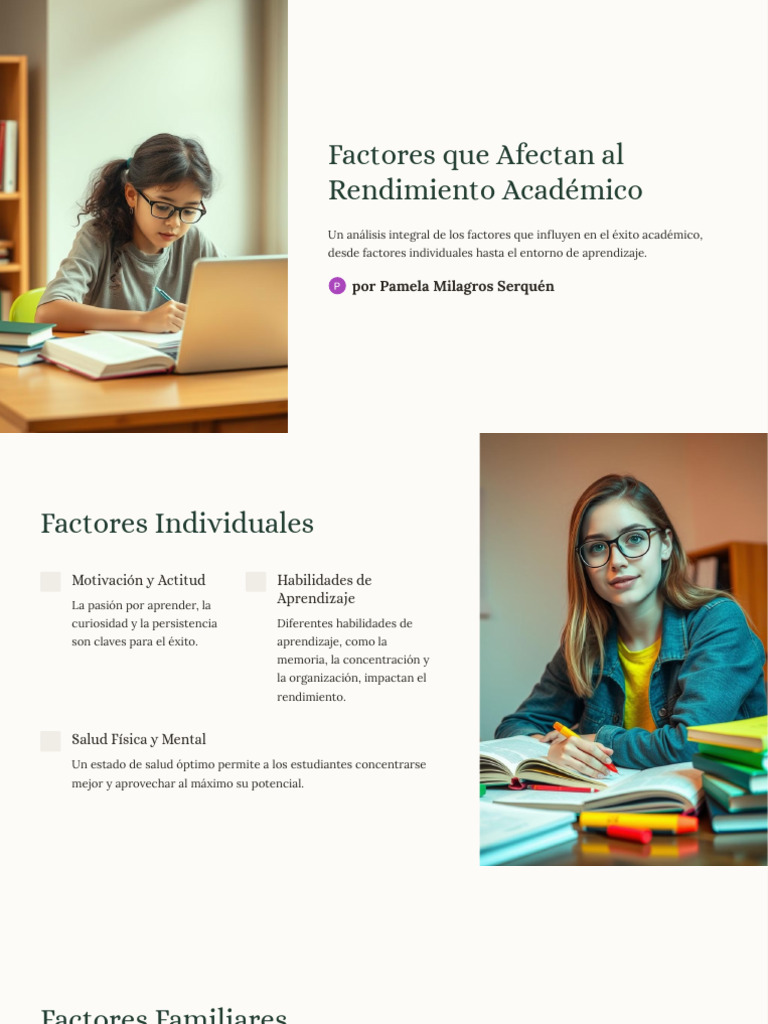 Factores-que-Afectan-al-Rendimiento-Academico | PDF | Aprendizaje | Enseñando