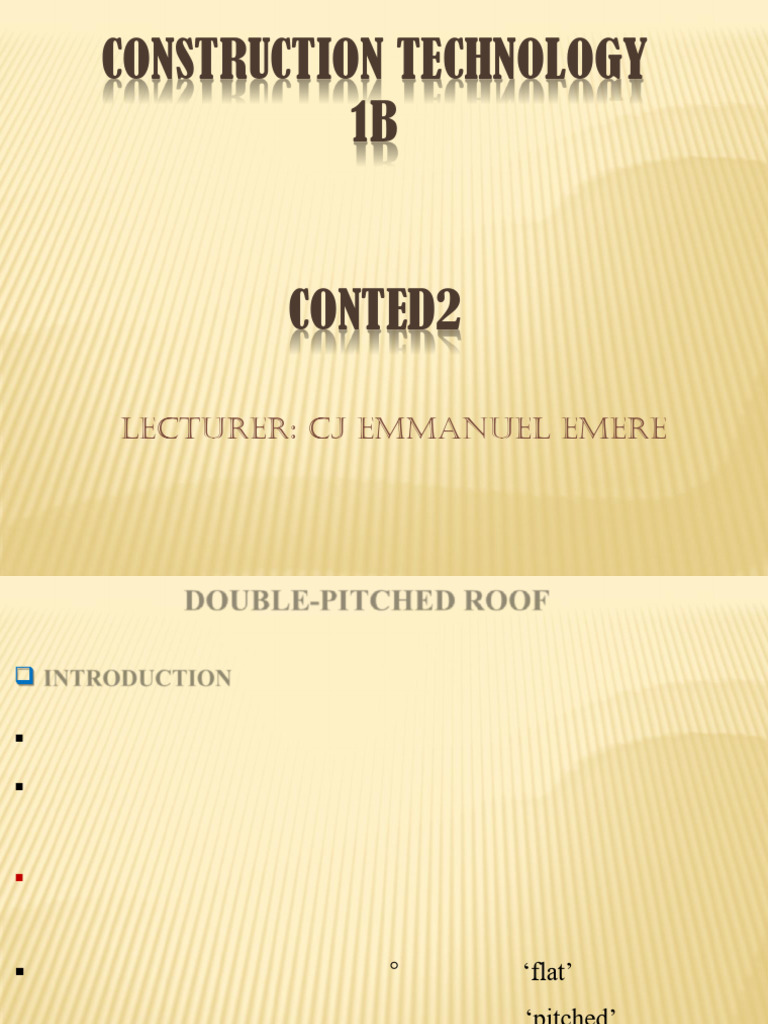 Double-Pitched Roof Design Overview | PDF | Truss | Roof
