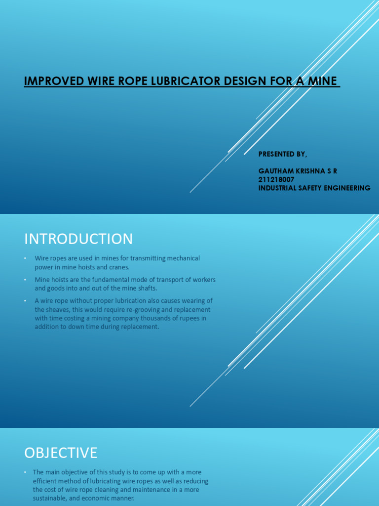 Lubrication of Wire Rope | PDF | Wire | Rope