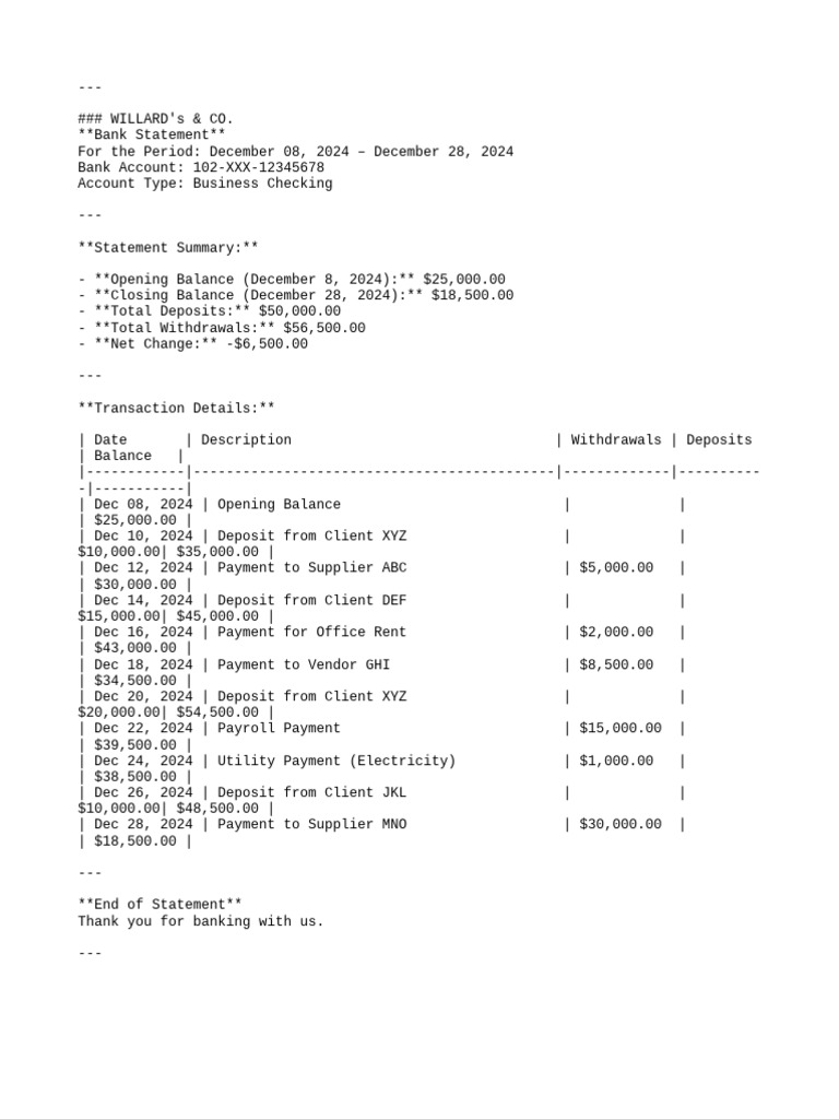 Bank Statement Real | PDF