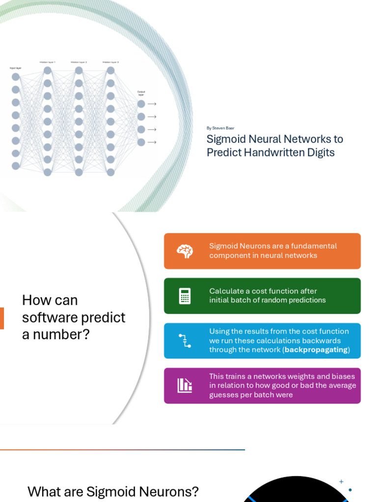 Sigmoid Neural Networks To Predict Handwritten Digits | PDF | Applied ...