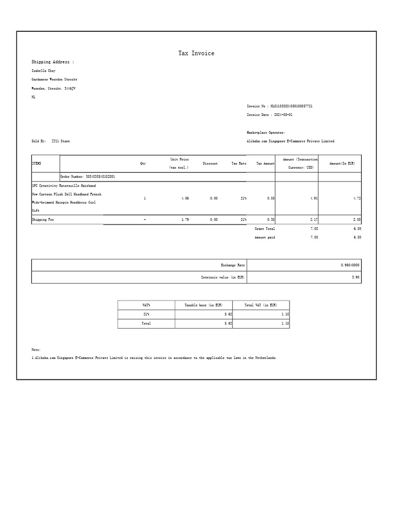 Payment | PDF | Invoice | Taxes