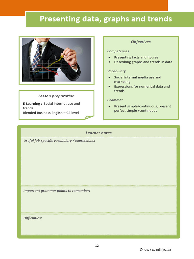 Blended Business English - C2 Level - Booklet-Pg 12-13-Presenting Data ...