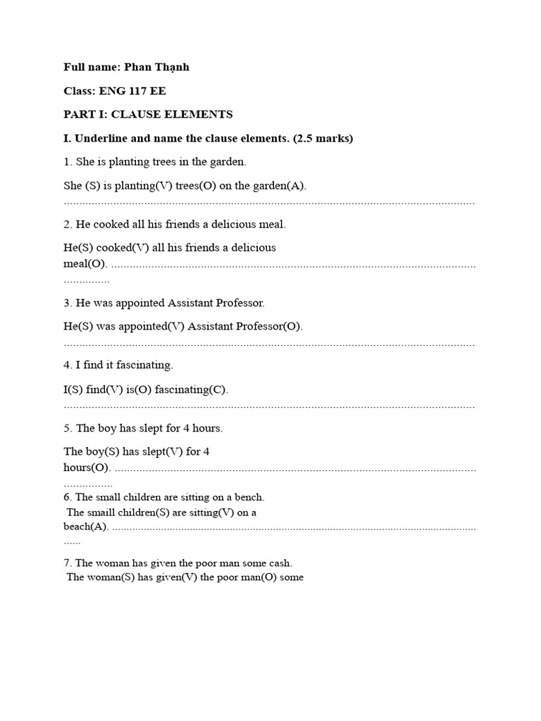 Writing Level 1 Test Writing Truong Dai Hoc Duy Tan 119817 | PDF ...