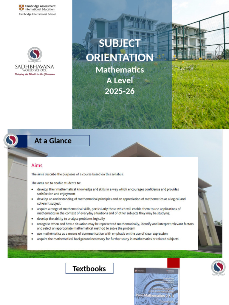 Subject Orientation - A Level | PDF | Mathematics | Calculator