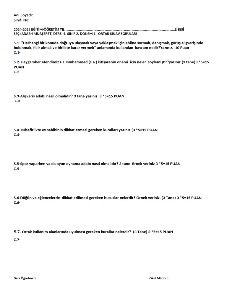 adabimuaseret-2024-2025-2donem-.1.soru_ | PDF