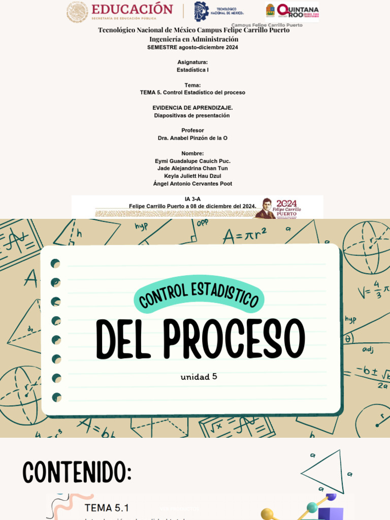 Control Estadístico de Procesos en Calidad | PDF | Calidad (comercial ...