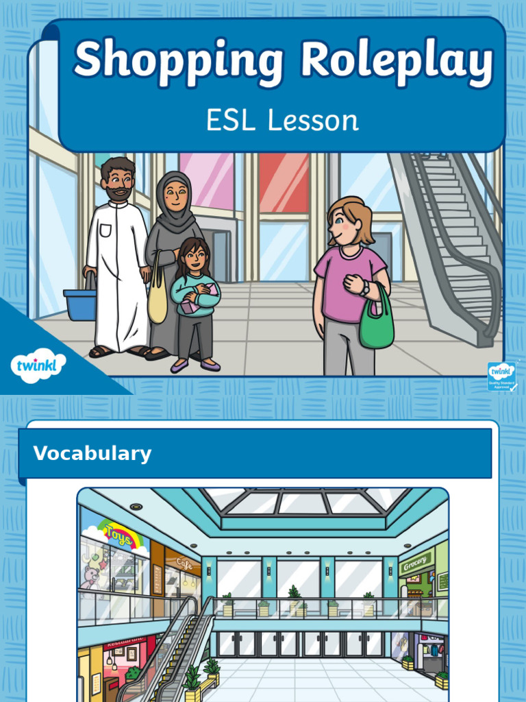 T 1709291545 Esl Shopping Center Roleplay Kids A1 - Ver - 1 | PDF