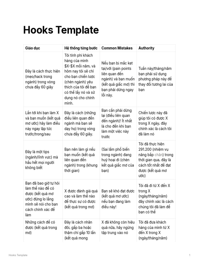Hooks_Template | PDF