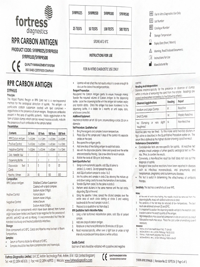 RPR Package Insert | PDF