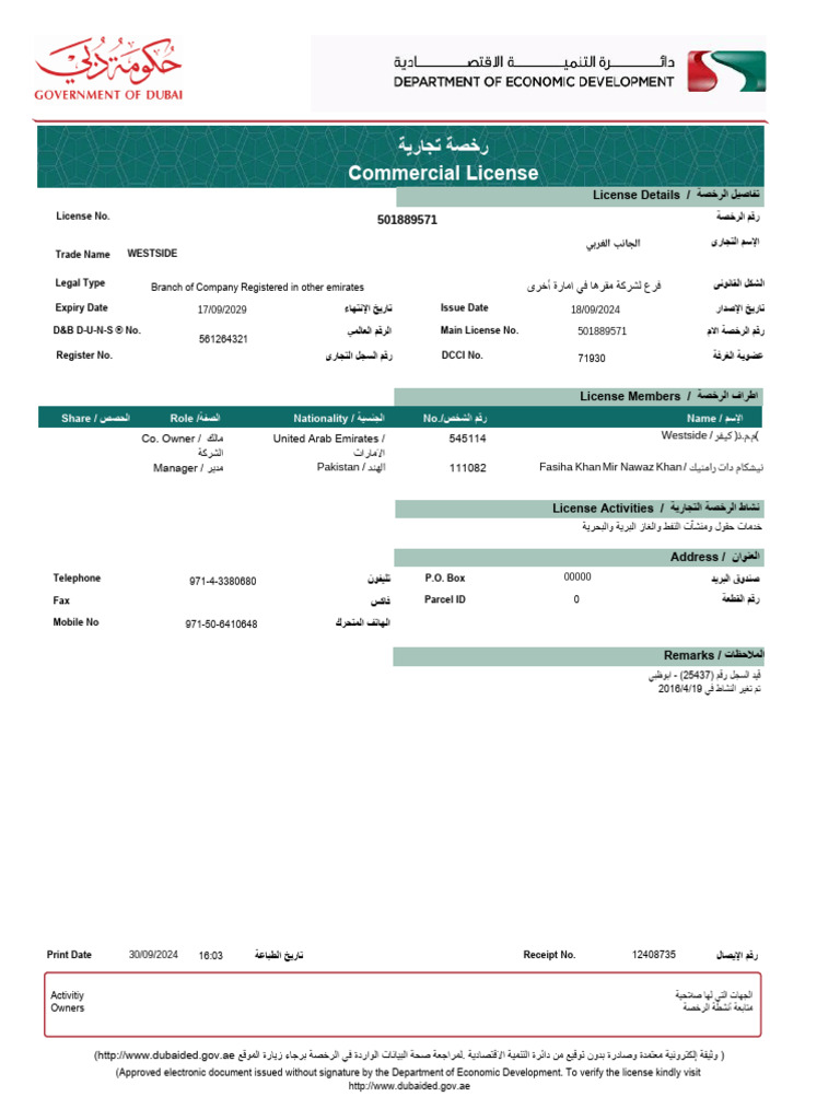 Fasiha License (1) | PDF