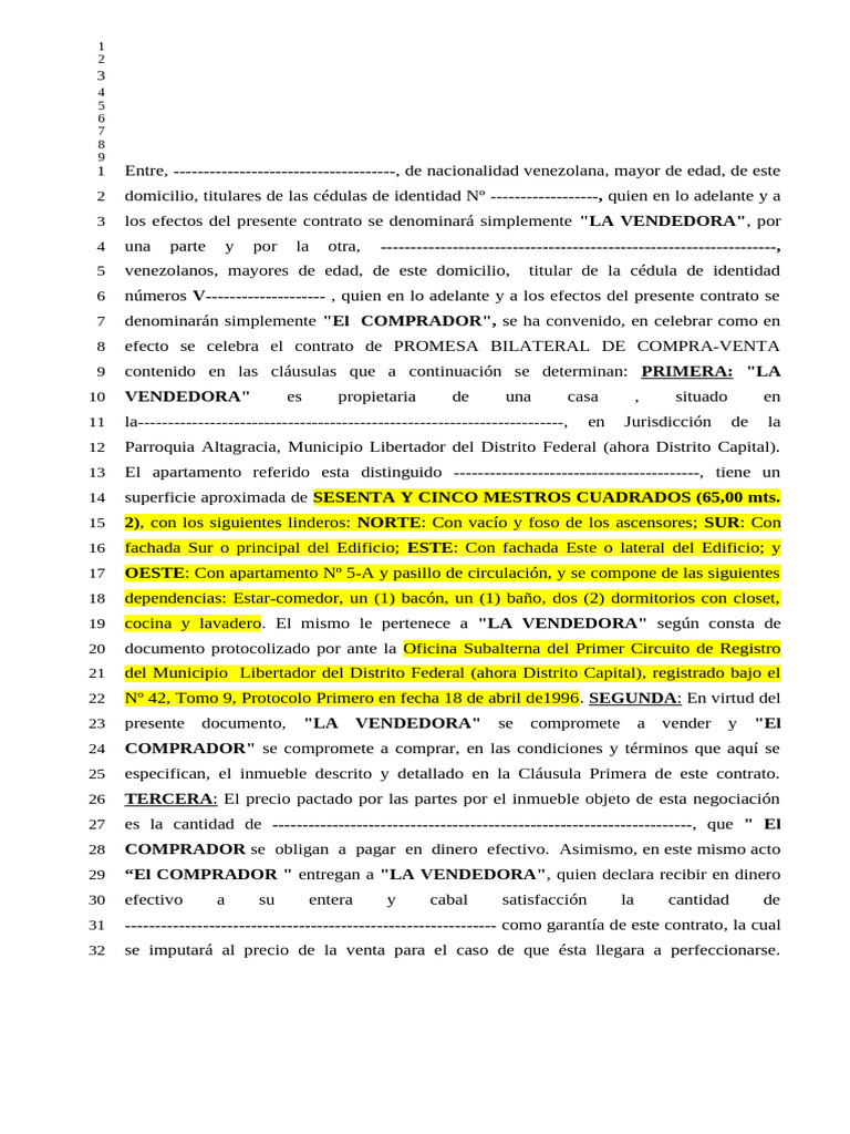 07 DOCUMENTO COMPRA-VENTA Modelo definitivo | PDF
