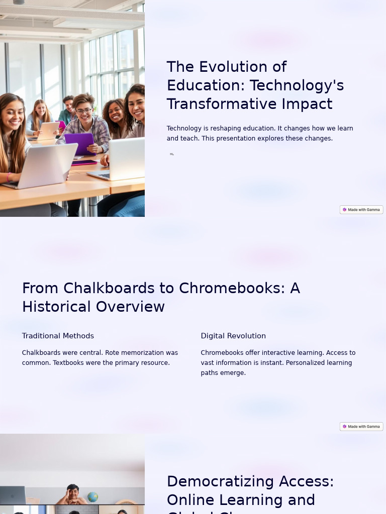 The Evolution of Education Technologys Transformative Impact | PDF