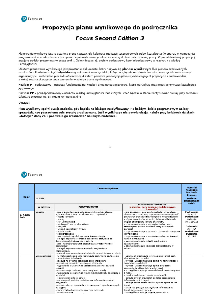 Focus3 2E PW IV.1.R 120h SPP | PDF