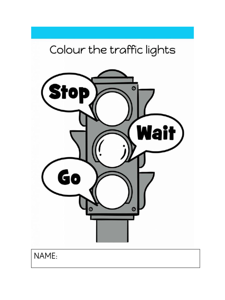 Colour The Traffic Lights | PDF